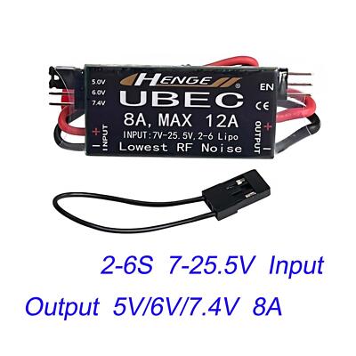 2-6S Input UBEC Module BEC Voltage Stabilizer Output 5V 6V 7.4V 8A For ...