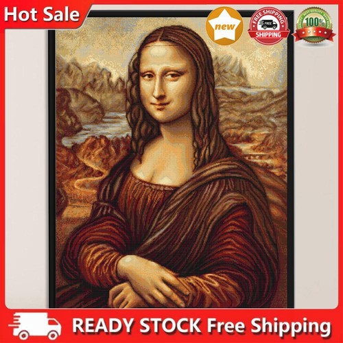Full Cross Stitch Mona Lisa Embroidery Cotton Thread DIY 11CT ...