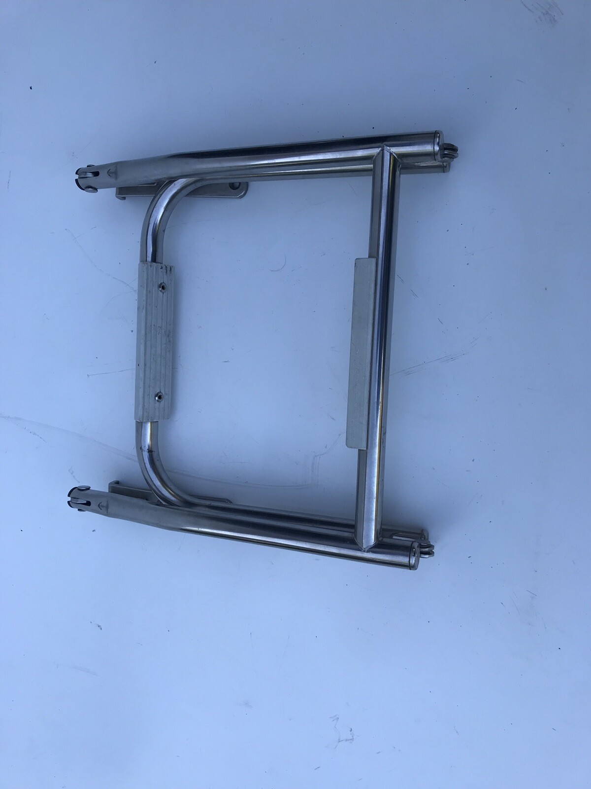 Transom ladder/ Swim-boarding ladder - Folding transom mount Stainless ...
