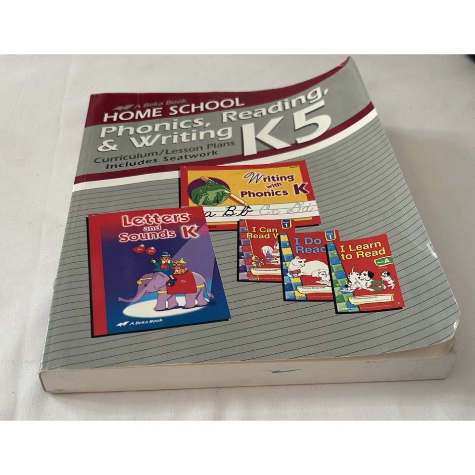 A beka Home school K5 Phonics Reading Writing Curriculum Lesson Plans ...