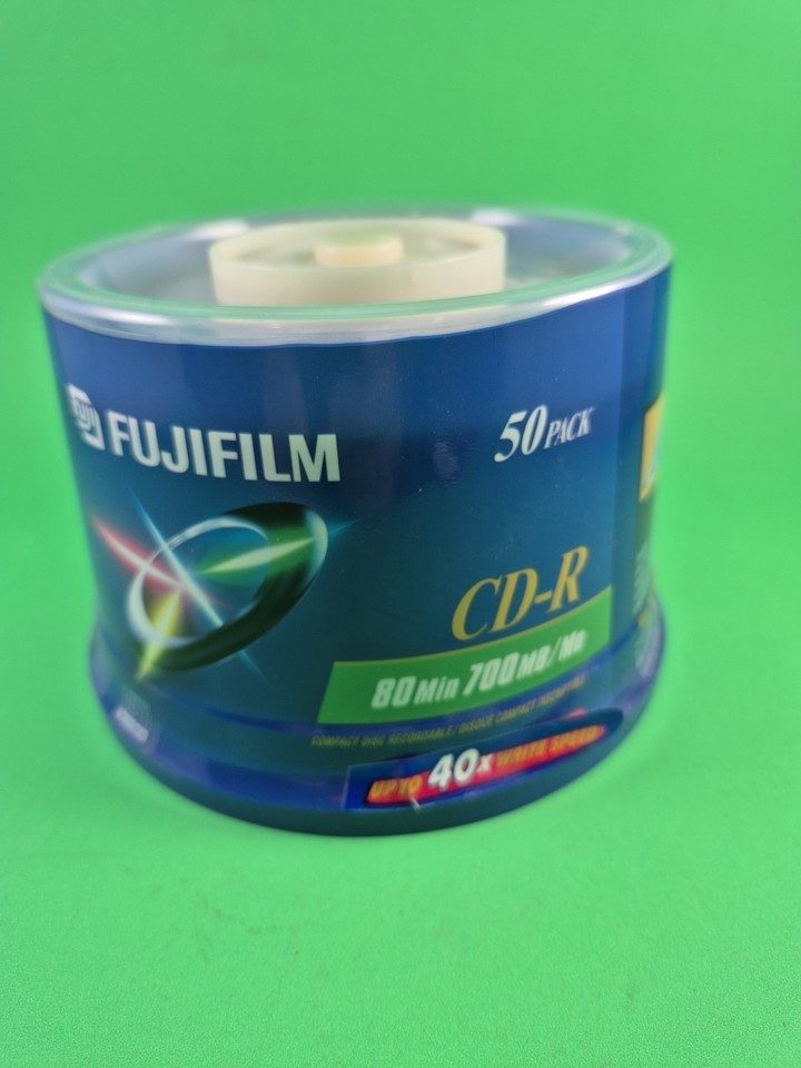 FUJIFILM CD-R 80 MIN. 700MB 50 PACK NEW SEALED Package 40X SPEED | eBay