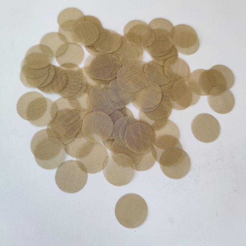 Brass Pipe Screens 3/4 inch Screens for Pipes- 100 Pack Pipe Filters ...