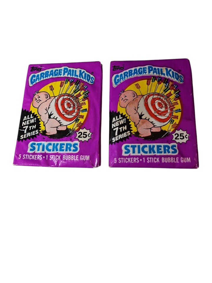 2 GARBAGE PAIL KIDS SERIES 7TH 1987 PACK FACTORY SEALED 5 STICKERS | eBay