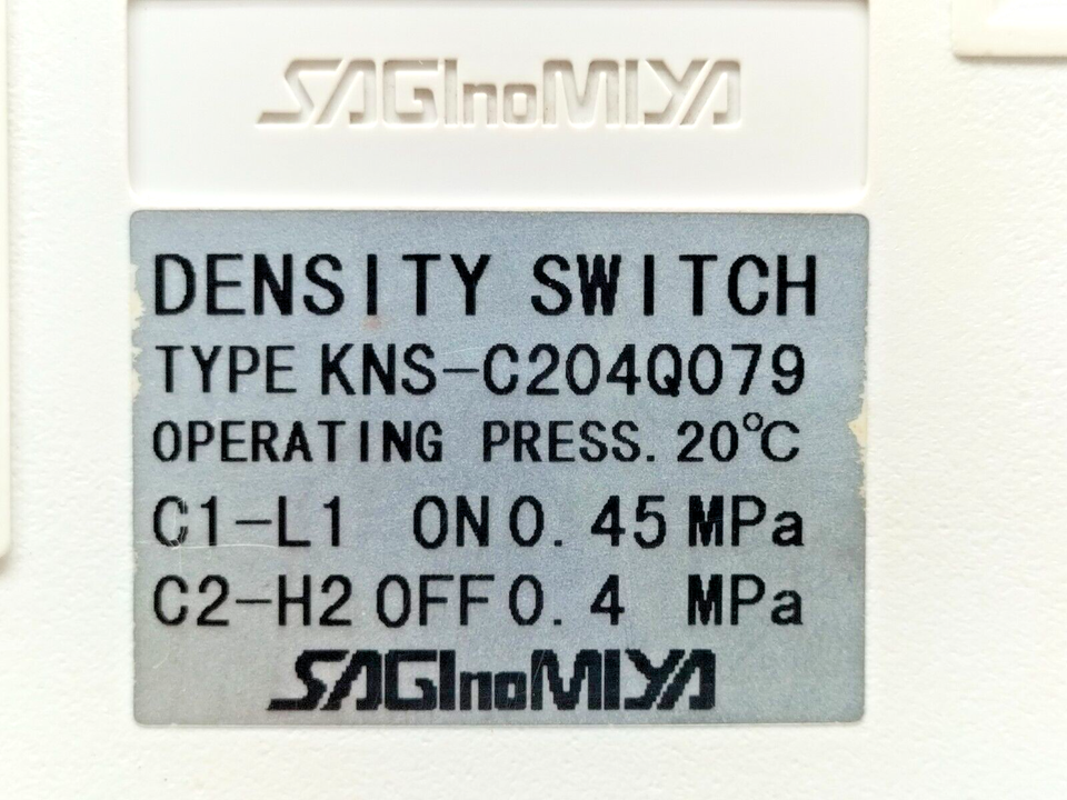 SAGINOMIYA KNS-C204Q079 DENSITY PRESSURE SWITCH | eBay