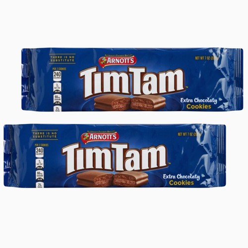 2 (two) Arnott's Tim Tam Extra Chocolaty Cookies, 7oz each Tray TimTam ...