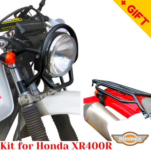 For Honda XR400R Rear rack XR 400 Headlight protector Guard XR 400 R ...