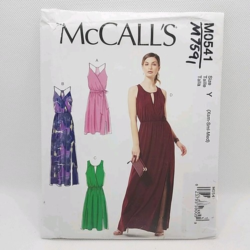 McCall's 0541/ 7591 Misses' Easy Pullover Dress Sewing Pattern Size XS ...