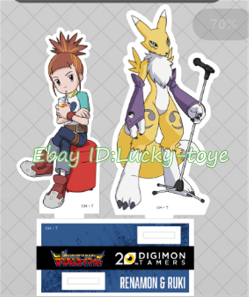 Digimon Adventure Guilmon Renamon Acrylic Stand Figure Toy Table ...