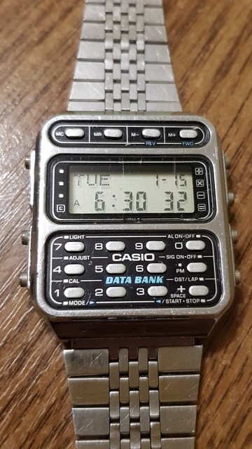Casio Cd-401 Module246 1984 Vintage Digital Watch 1st Databank ...