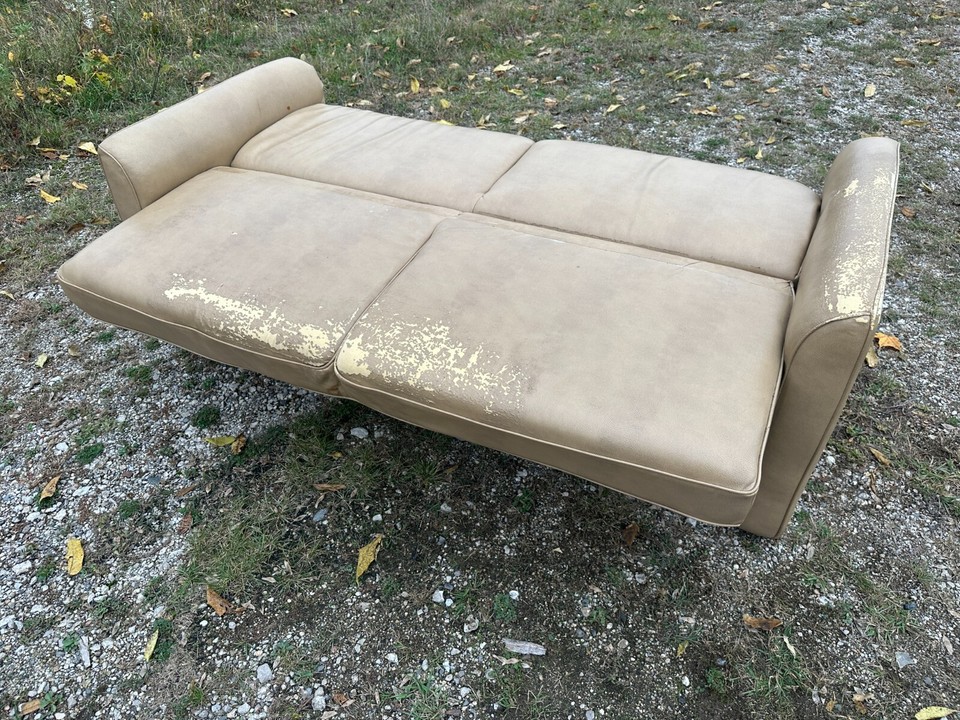 Flexsteel 68" Jack knife Sofa Bed Couch TAN RV Boat Motorhome jackknife ...
