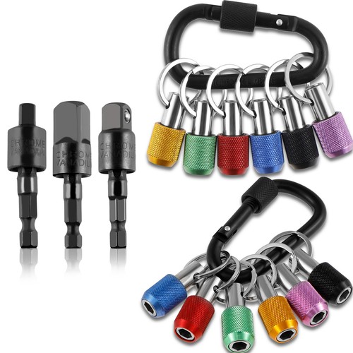 12Pcs 1/4 Inch Hex Shank Screwdriver Bit Holder Universal Bit Holder ...