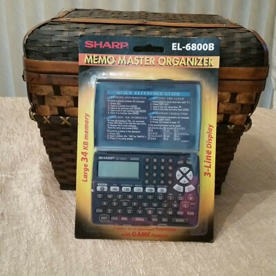 Sharp EL-6800B Memo Master Organizer 7 Functions 3 Line Display | eBay