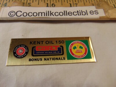 1980 CART Watkins Glen Dash Plaque SCCA Bonus Nationals Kent Oil 150 ...