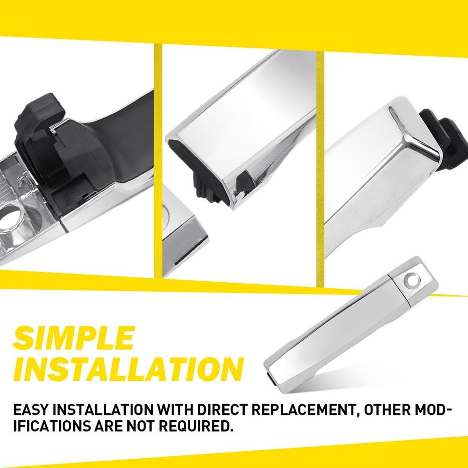 Exterior Door Handle Front Right Left Chrome Fits Infiniti QX56 Base ...