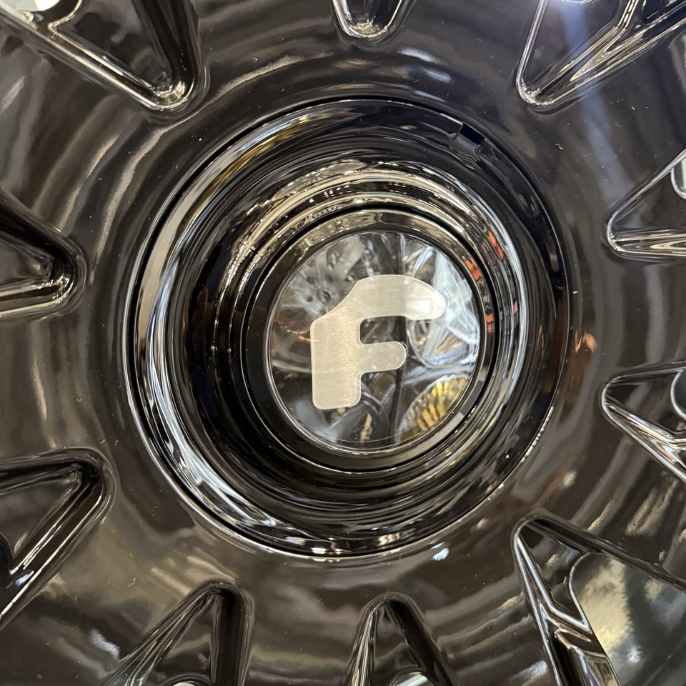 26x10 Forgiato Flow 004 Gloss Black XL Floater Cap Wheels Tires Pkg 6 ...