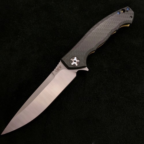 Zero Tolerance ZT 0452CF Plain Edge Folder BWL USA Starburst Ano ...