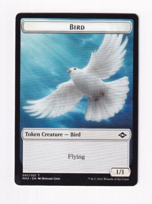 2021 MTG MAGIC THE GATHERING MODERN HORIZONS 2 MH2 TOKEN CREATURE BIRD ...