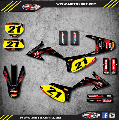 Honda CRF 230 F 2008 - 2014 Custom Graphic kit BARBED style decals ...