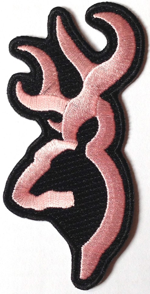 Browning Embroidered Iron on Patch, Hunting Badge, Deer Head Firearm ...