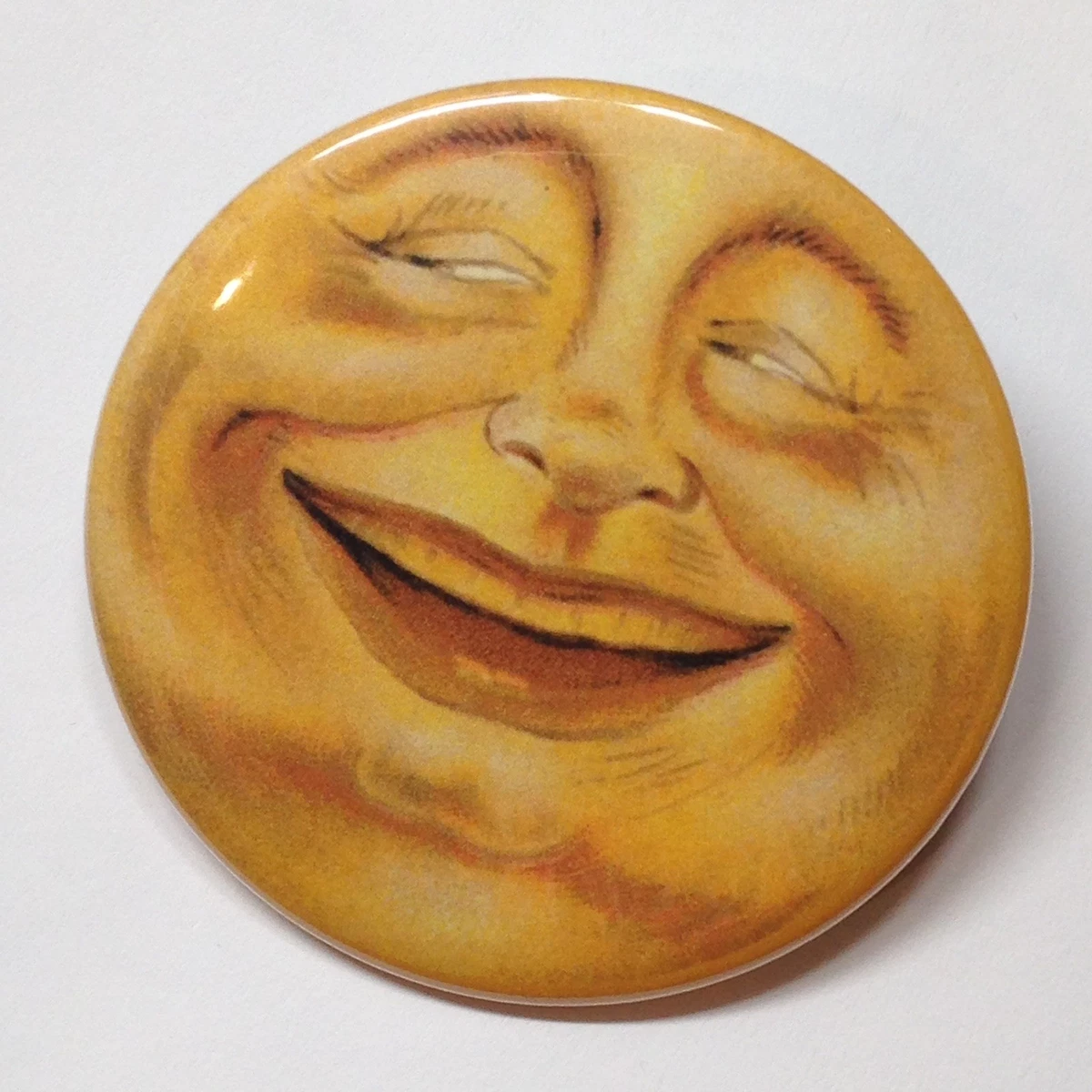 Vintage Halloween Moon Face
