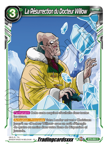♦Dragon Ball Super♦ La Résurrection du Docteur Willow : BT8-064 C -VF ...