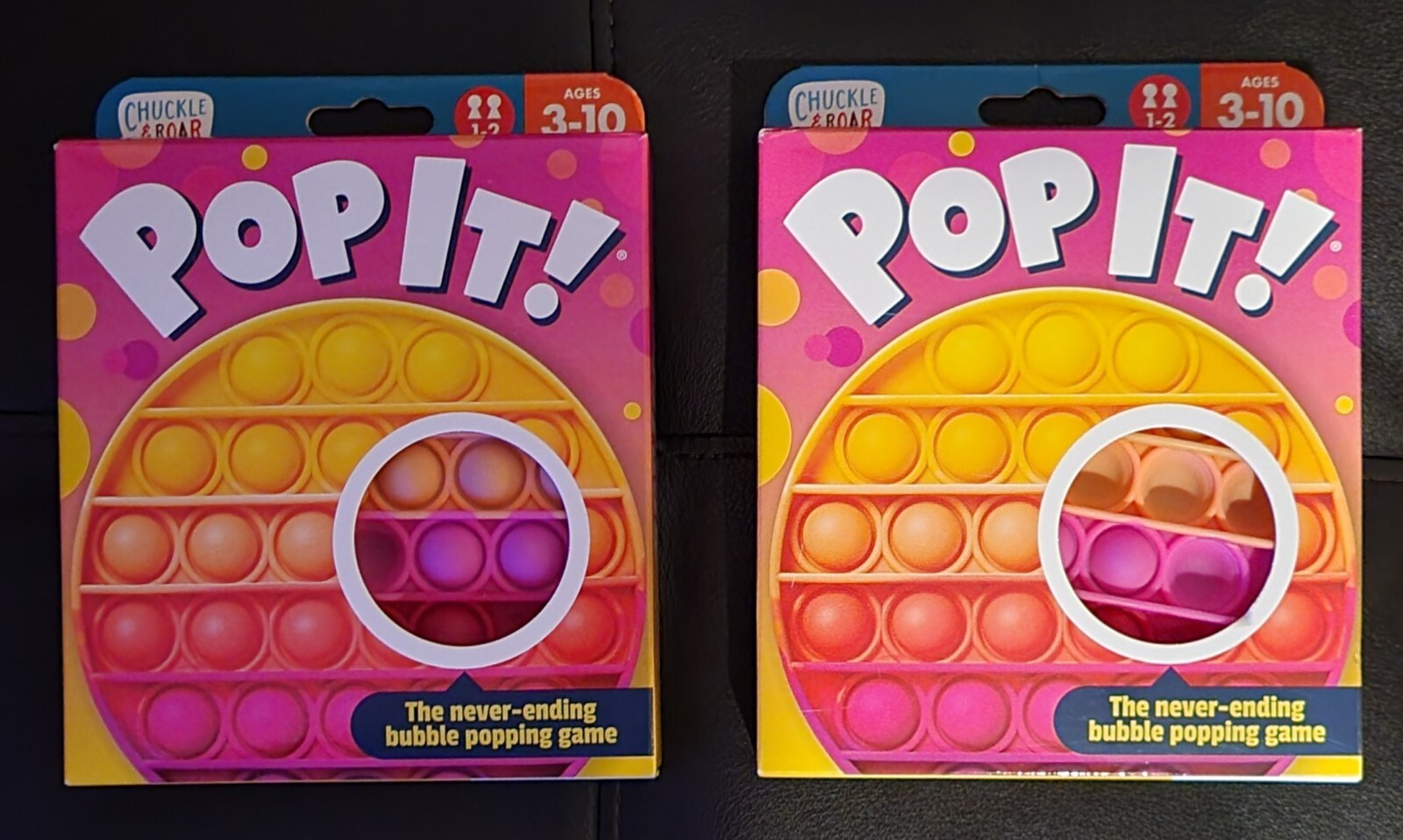 POP IT! Set Of 2 The Never-Ending Bubble Popping Game Multiple Colors ...