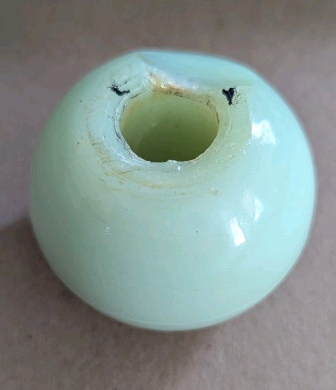 Uranium Glass Table Lamp With Glass Ball Spacer Recently Refurbished | eBay