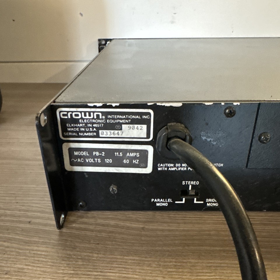 Crown Power Base-2 2-Channel Power Amplifier | eBay