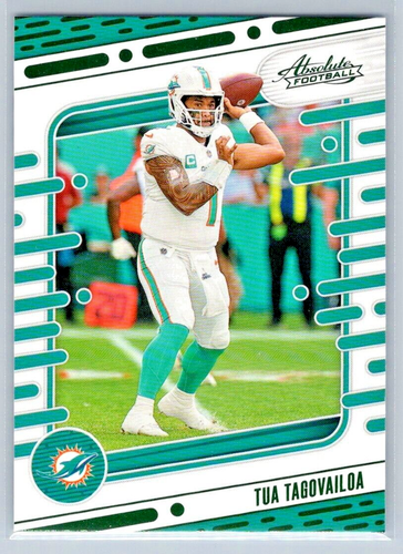 2024 Absolute Football - Tua Tagovailoa - GREEN - Miami Dolphins - #66 ...