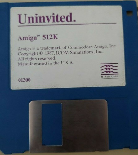 Uninvited (ICOM Mindscape 1987) Commodore Amiga (Disc) works | eBay