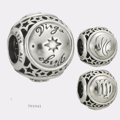 NEW Authentic Pandora Sterling Silver Virgo Star Sign Charm #791941 | eBay
