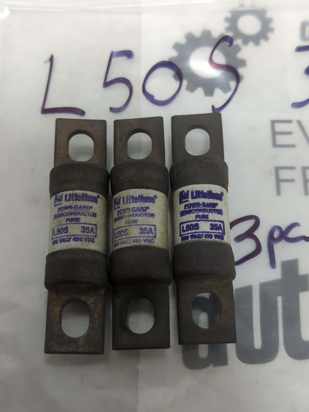 LITTELFUSE,L50S 35A,SEMICONDUCTOR 35 AMP FUSE LOT OF 3 NOS | eBay