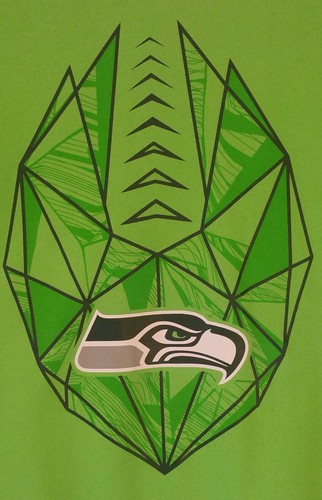 LIME GREEN 2XL DRI-FIT SEATTLE SEAHAWKS NFL TEAM APPAREL NIKE TEE T ...