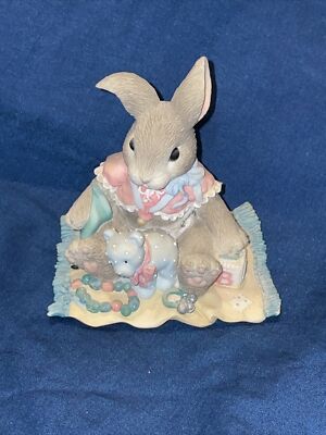 Enesco 1997 My Blushing Bunnies Priscilla Hillman Figurine "Some Bunny ...