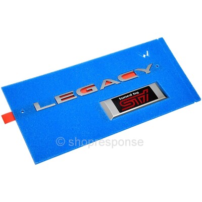 OEM JDM Subaru Legacy STi BP5 Rear LEGACY tuned by STi Emblem Badge ...