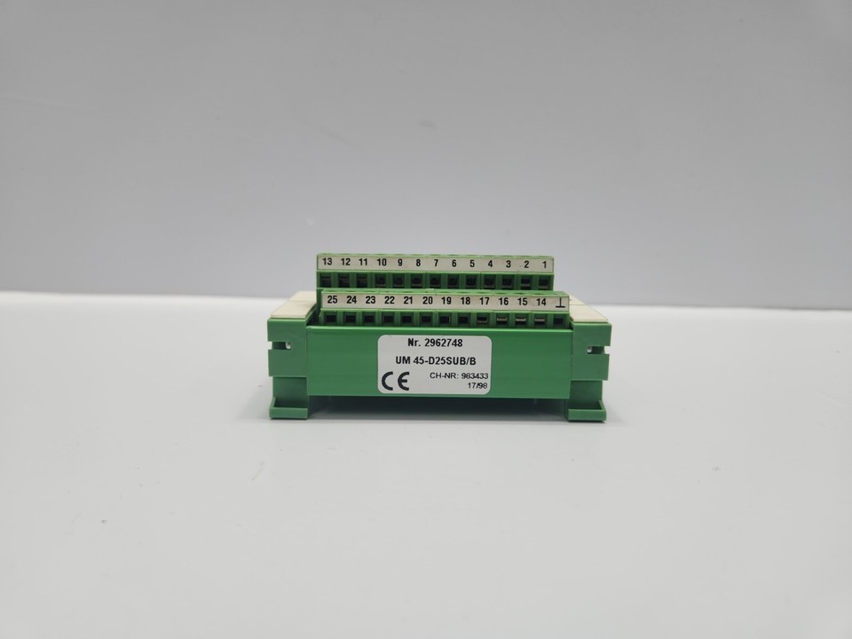 PHOENIX CONTACT UM 45-D25SUB/B INTERFACE MODULE 2962748 | eBay