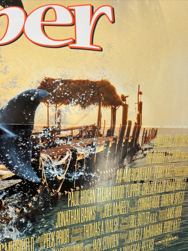 Original 1996 “ Flipper” Single Sided Movie Poster, 27in x 40in | eBay