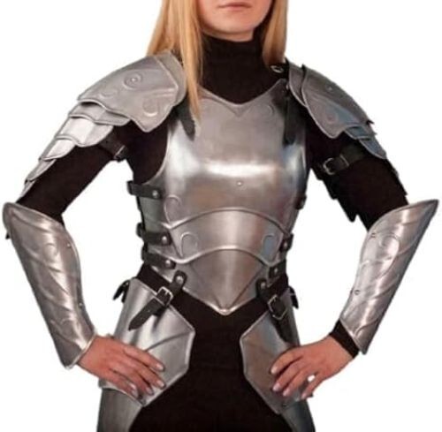 Medieval Silver Ancient Cuirass Armor Knight Suit LARP SCA Replica 18 ...