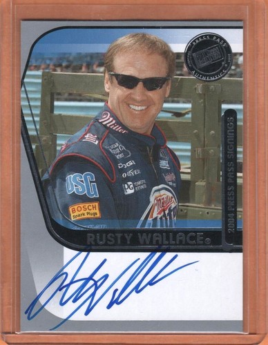 2004 Press Pass Signings RUSTY WALLACE Autograph Card ~NASCAR HOF | eBay