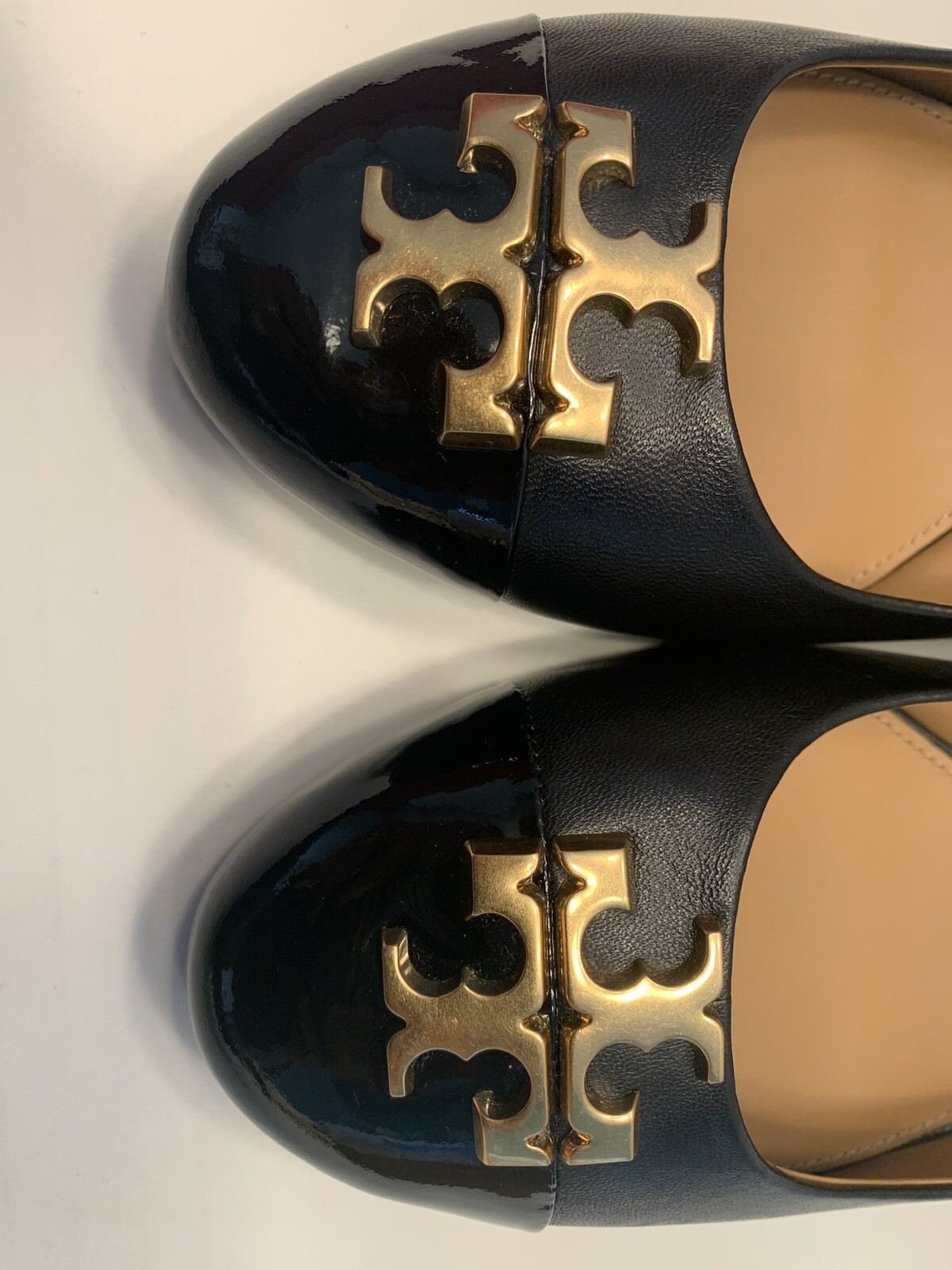 Tory Burch 'Everly' Cap Toe Wedge Pump Black Womens S… - Gem