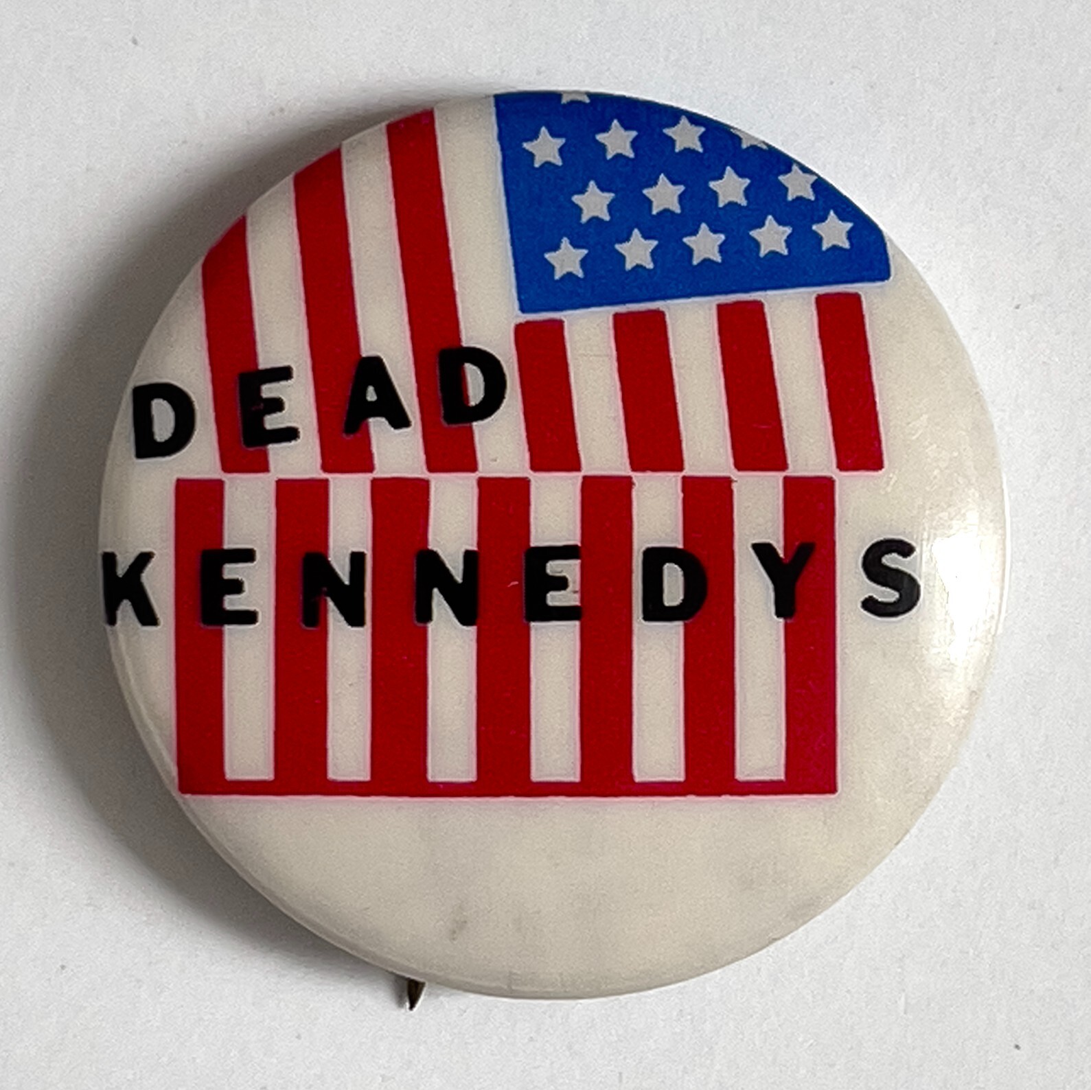 Vintage late 1970s DEAD KENNEDYS pin 1" button SF punk band badge Jello ...