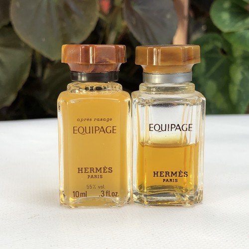 SMALL Vintage Equipage Hermes Men Aftershave 10ml Mini Cologne Splash ...