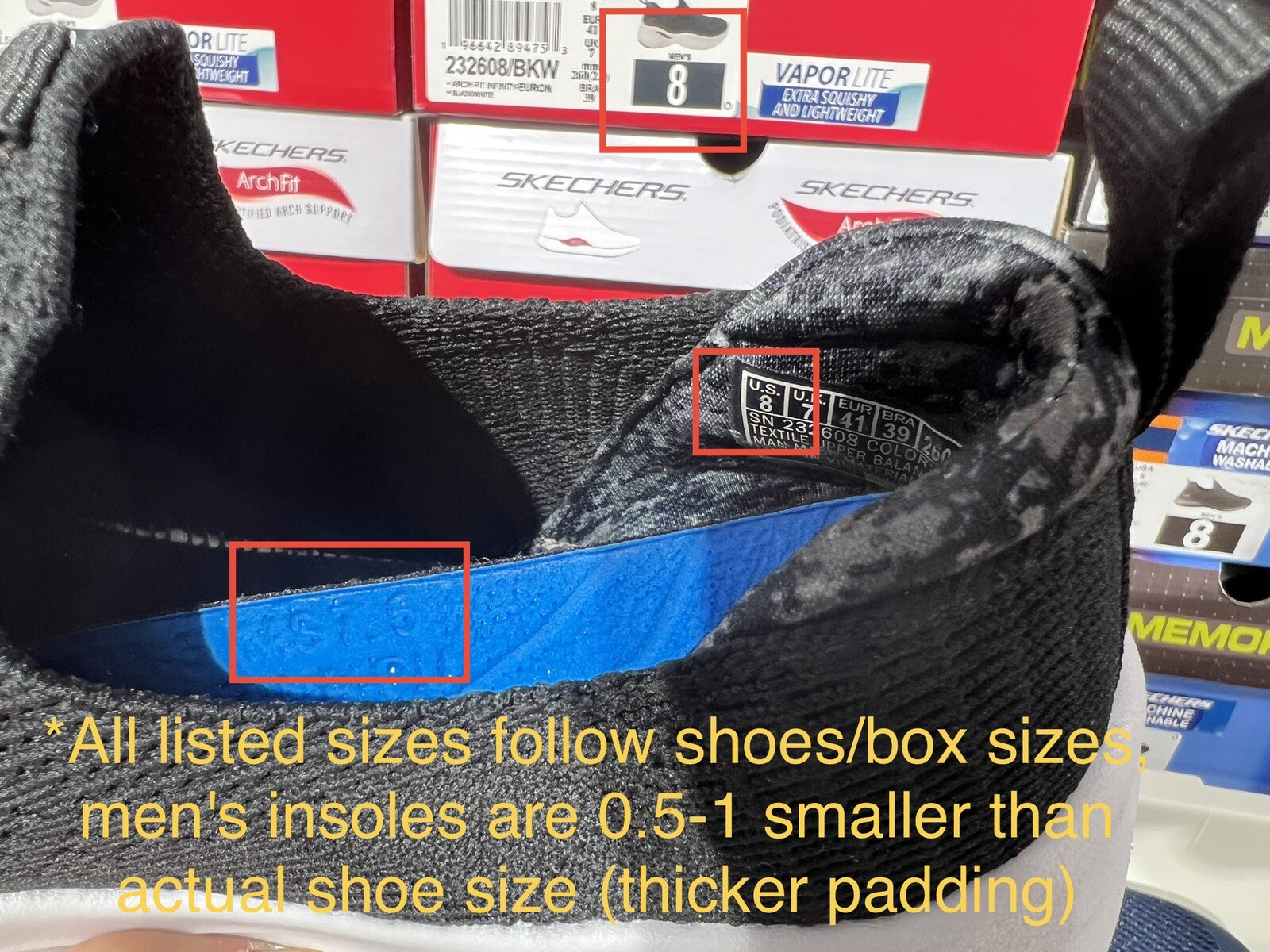 SKECHERS ARCH FIT INSOLE AIR COOLED GO RUN LATEX PLANTAR FASCIITIS M’S ...