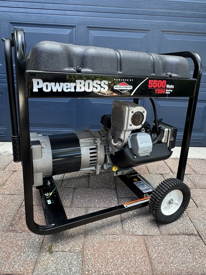 PowerBoss 5500 / 7350 Starting Watts Watt Generator Portable Power ...
