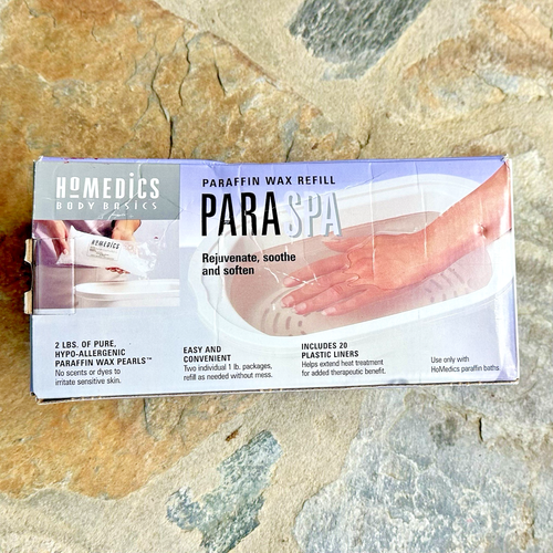 HoMedics ParaSpa Paraffin Wax Refill Complete Kit 2 lbs 20 Liners New ...