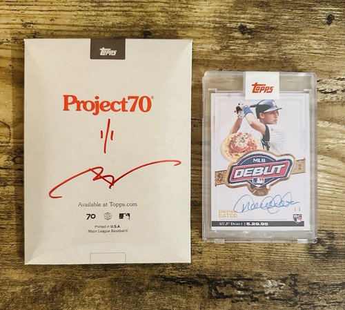 Topps Project 70 Derek Jeter Custom Art Parody Eater Chrome Update MLB ...