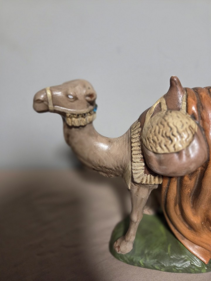 Ceramic 9" Camel HOLLAND MOLD Large Nativity Hand Painted Standing ...