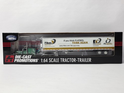 DCP 32616 FIKES TRUCK LINE PETERBILT 379 W/ REEFER TRAILER IN BOX NICE ...