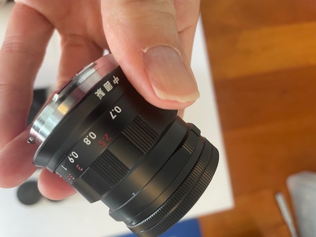 Mint, light lens lab 50mm f/2 rigid, box, papers, hood. Black paint. | eBay