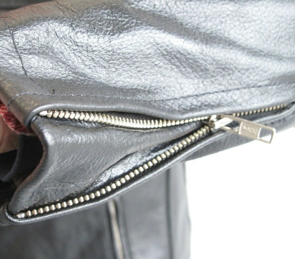 OUTLAW CYCLE LEATHER MOTORCYCLE JACKET CLUB STYLE FULL GRAIN LEATHER | eBay